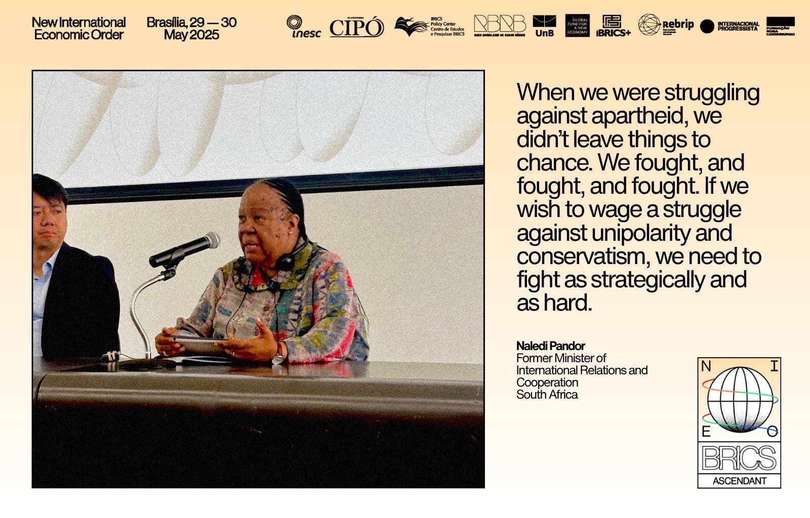 Dr Naledi Pandor: The time for a progressive global agenda is now ...